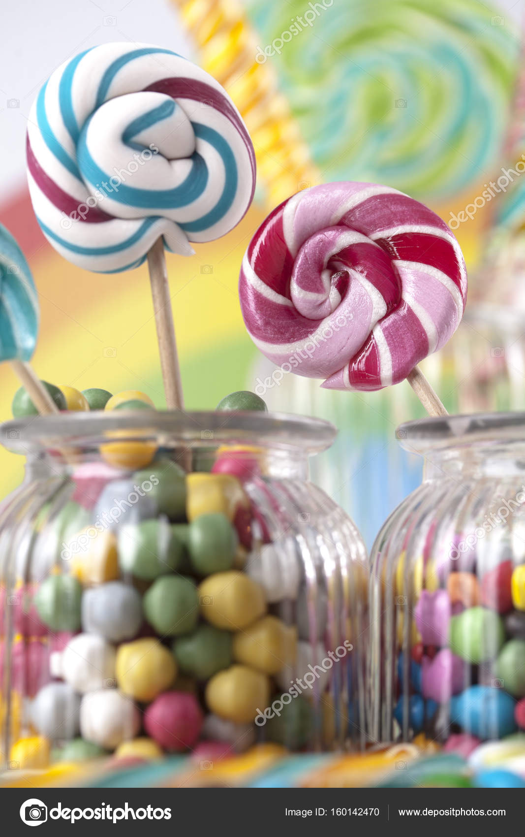 Candies of various colors Stock Photo by ©JanPietruszka 160142470