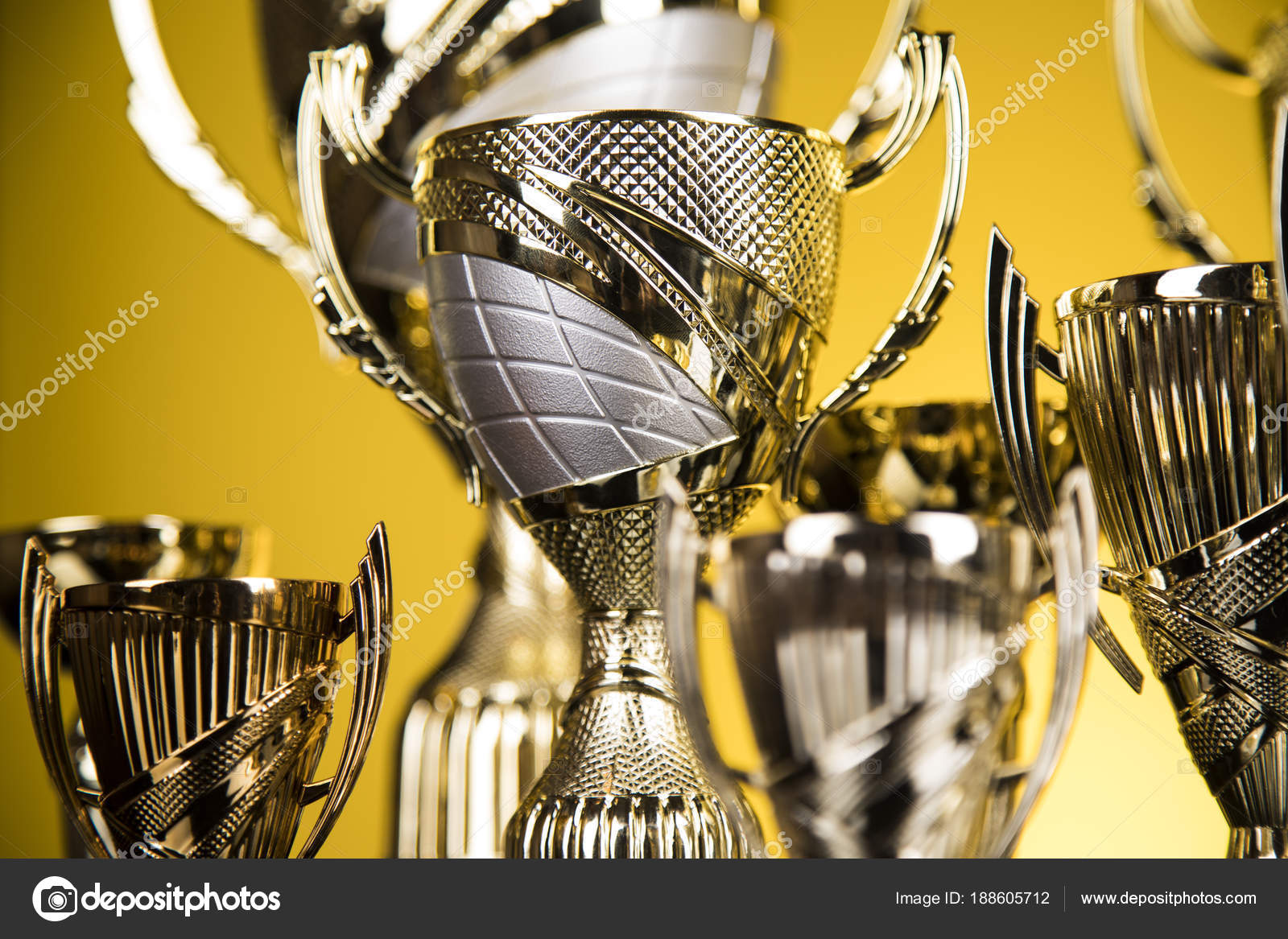 Award Winning Championship Concept Trophy Cup Sport Background — Stock ...