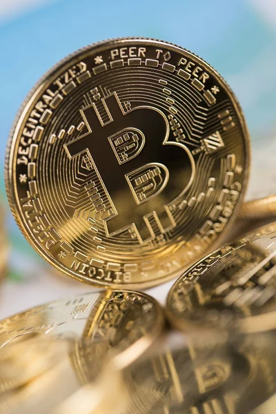 Litecoin Etherium Bitcoin Virtuell Valuta Bakgrund — redaktionellt ...