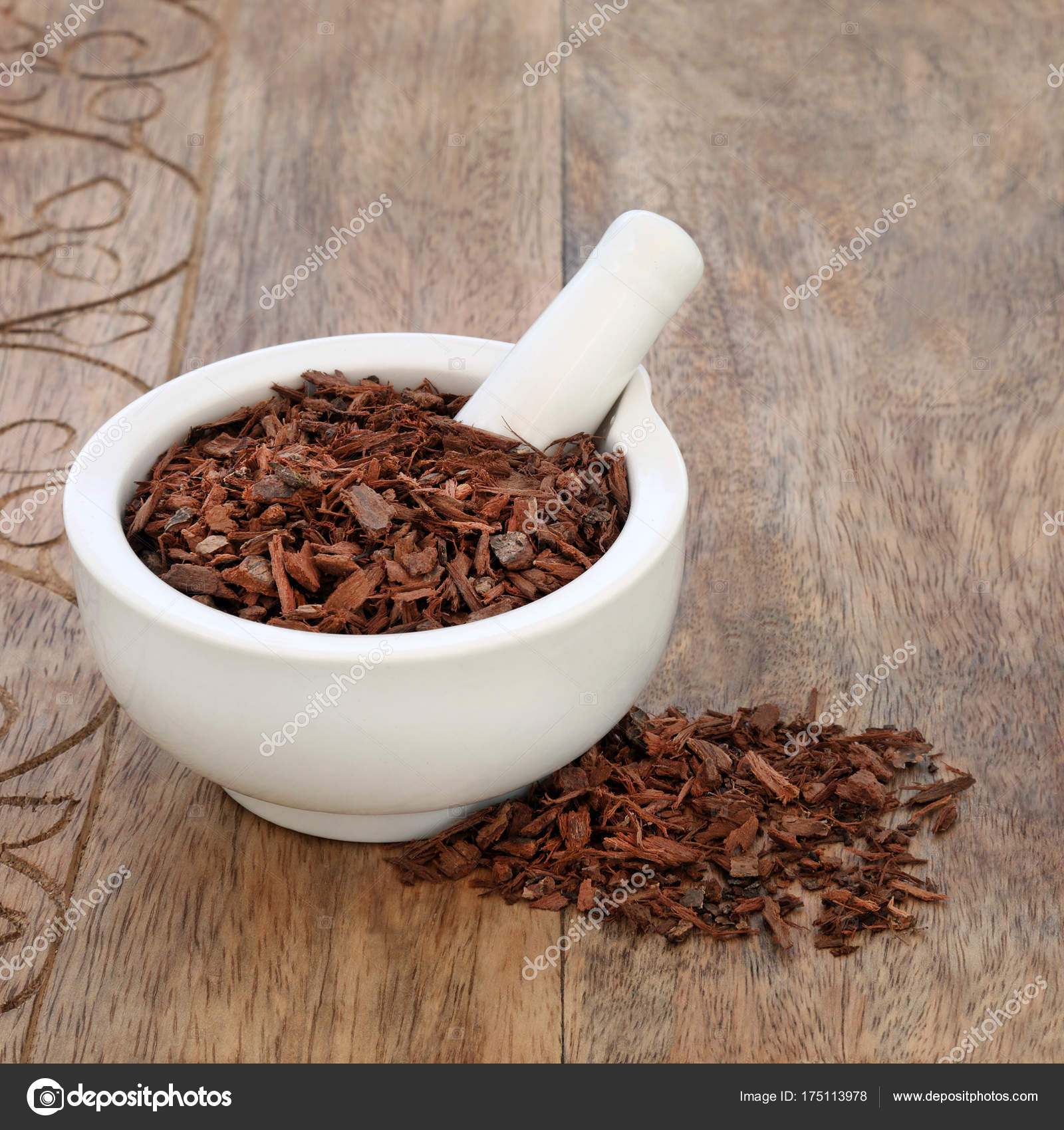 Pygeum Bark Herb — Stock Photo © marilyna #175113978