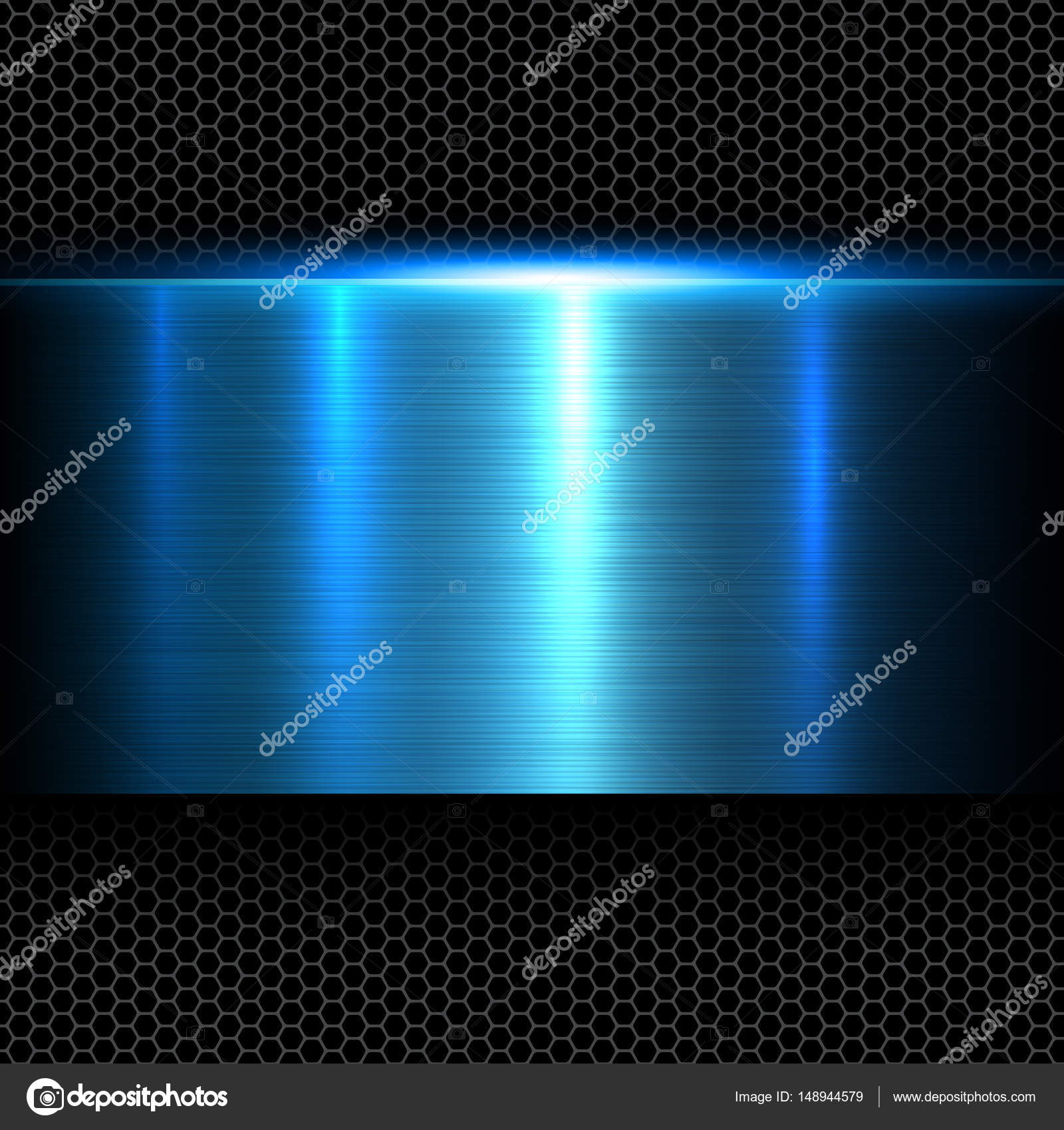 Metal background blue Stock Vector by ©cobalt88 148944579