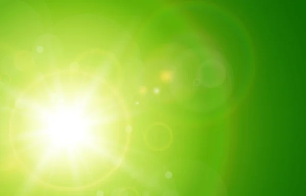 Sunny background, green sun with lens flare Stock Vector by ©cobalt88 ...