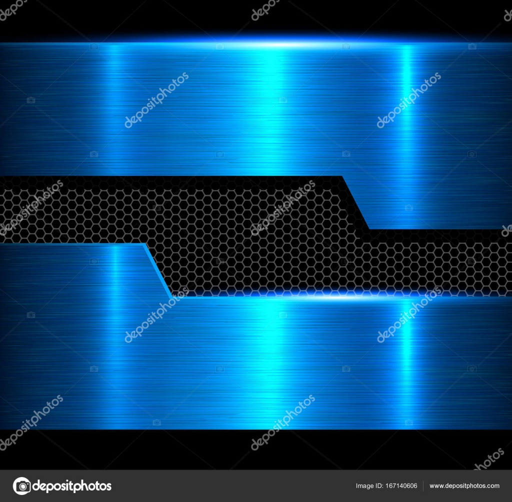 Blue Metal Texture Background