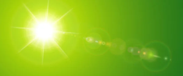 Sunny background, green sun with lens flare Stock Vector by ©cobalt88 ...