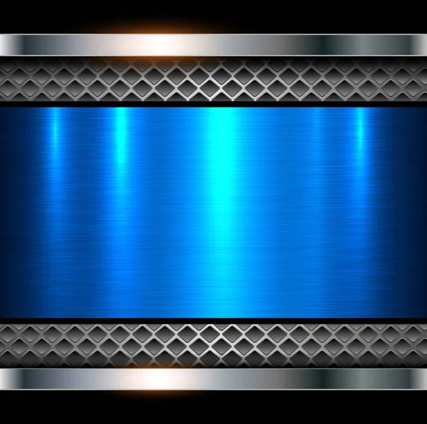 Fondo azul metalico Imágenes Vectoriales, Gráfico Vectorial de Fondo ...