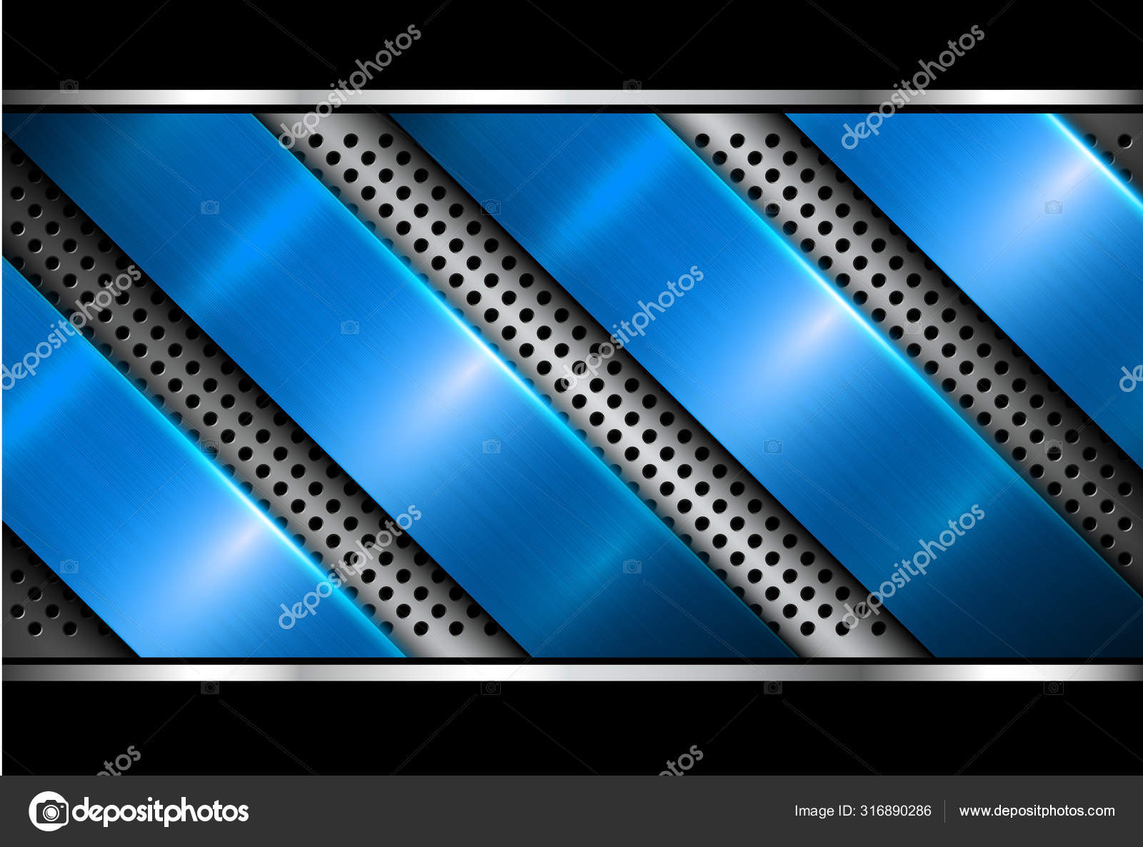Silver blue metallic background Stock Vector Image by ©cobalt88 #316890286