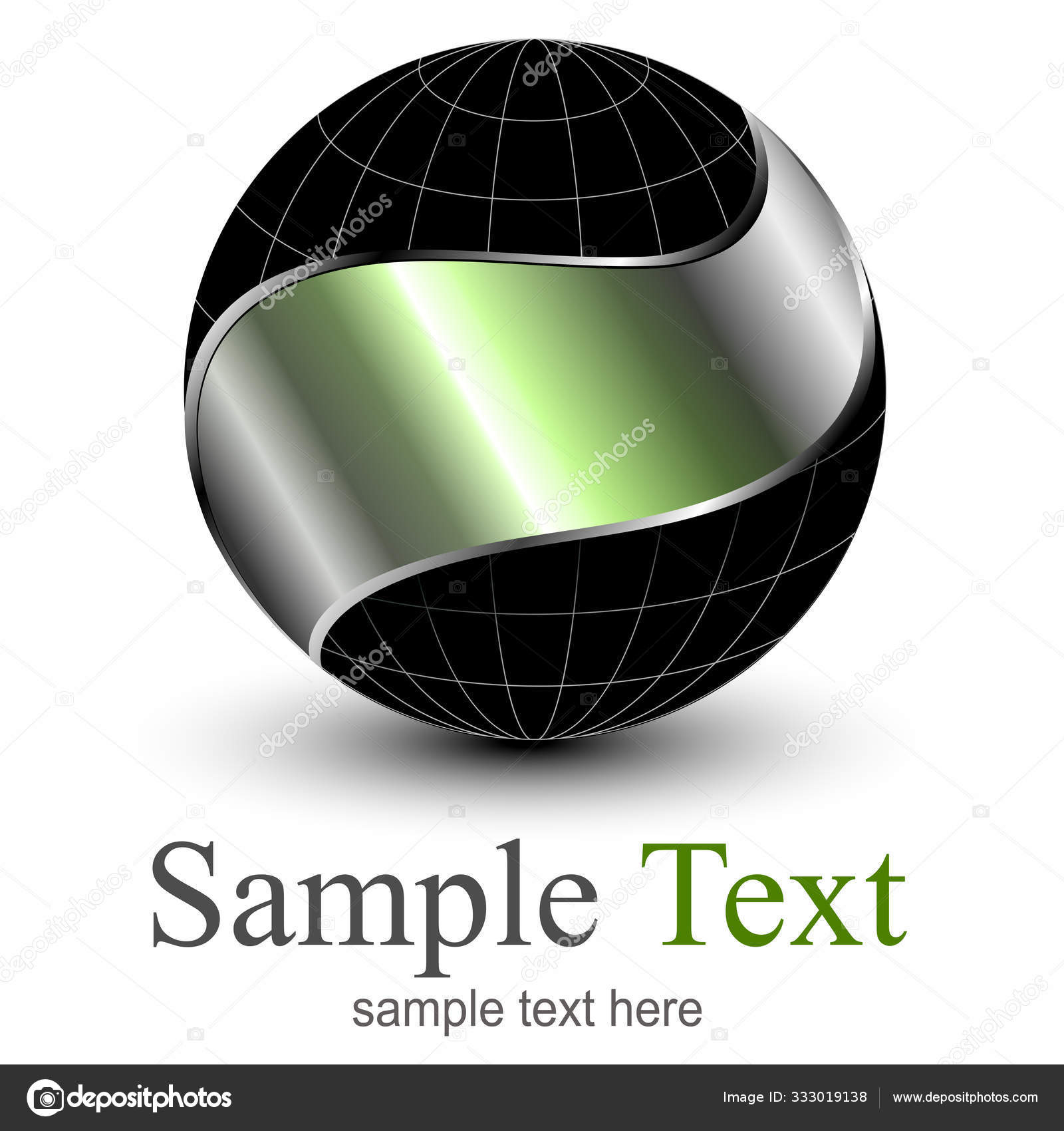 Logo 3D globe sphere Stock Vector Image by ©cobalt88 #333019138