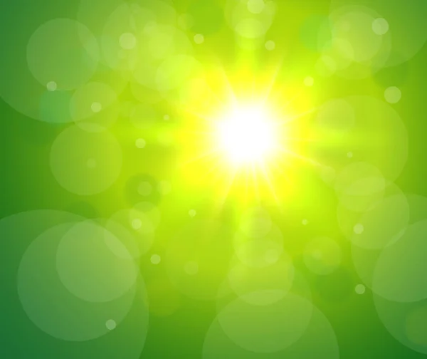 Sunny background, green sun with lens flare Stock Vector by ©cobalt88 ...
