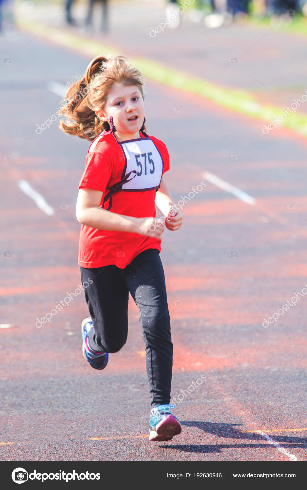 Girl Running Race — Stock Photo © lsantilli #192630946