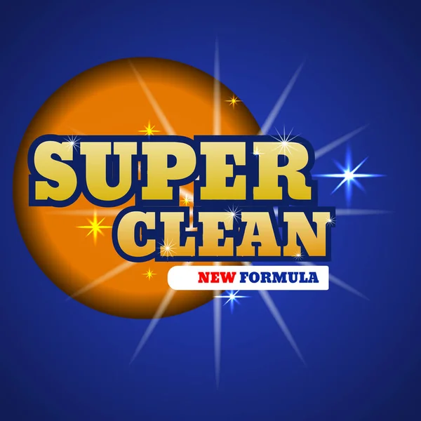 Ultra clean for white. Template for laundry detergent. Package design ...