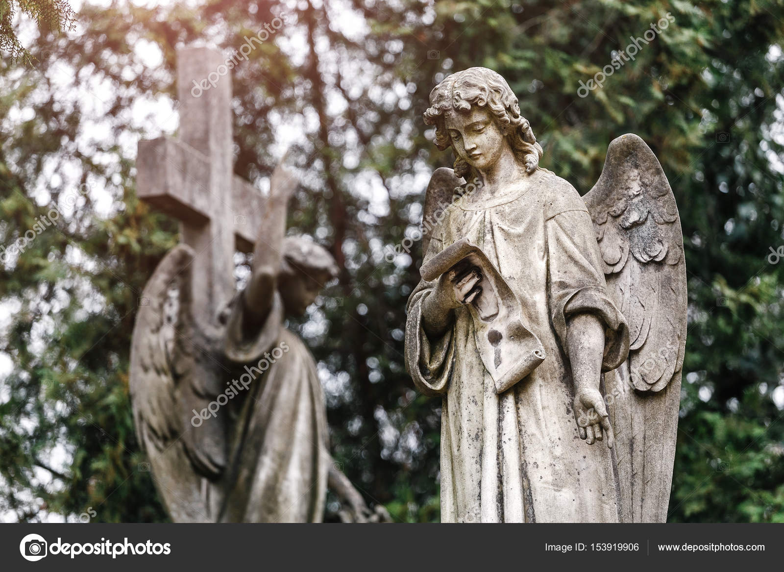 Sad Angel Statue