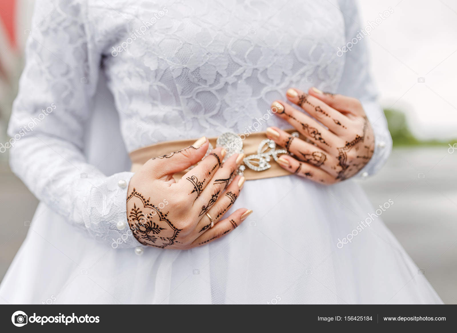 Muslim Bride And Groom Hands