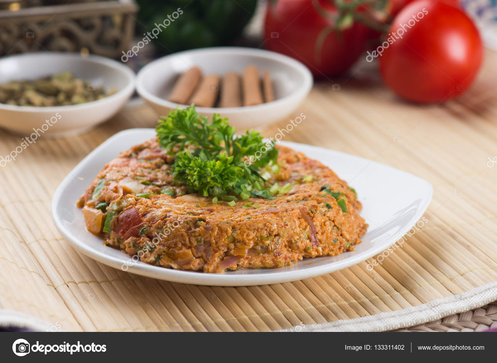 Oqda with chicken meat — Stock Photo © yuliang11 #133311402
