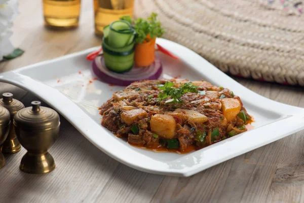 Oqda with chicken meat — Stock Photo © yuliang11 #133311402