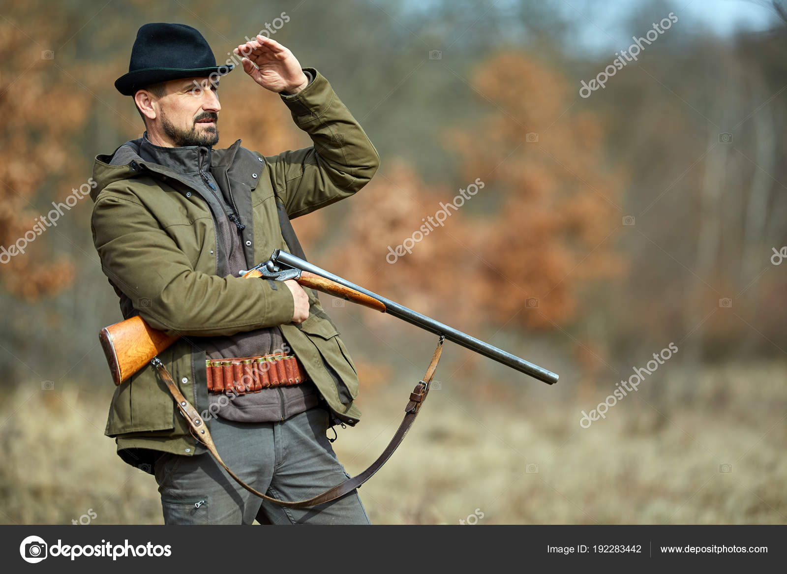 Double Barrel Hunting Rifle