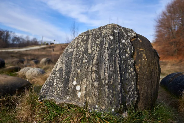Sedimentary Rocks Concretions Natural Park Romania — Stock Photo ...