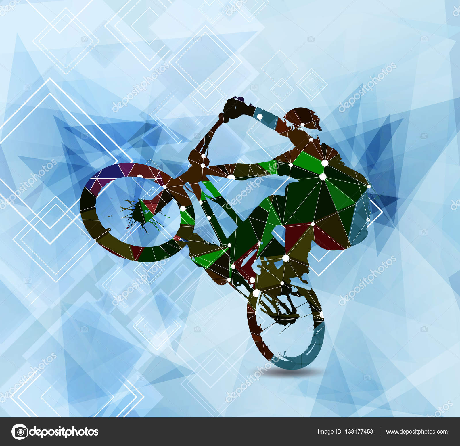 BMX rider illustration Stock Vector Image by ©zeber2010 #138177458