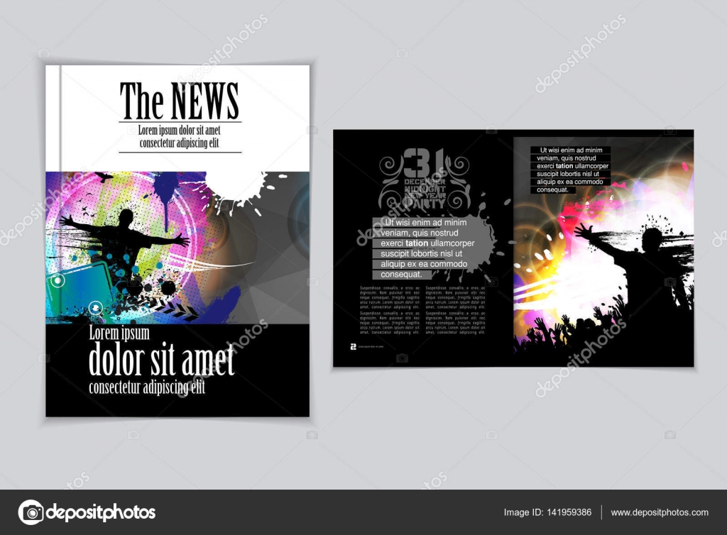 Music magazine layout Stock Vector Image by ©zeber2010 #141959386