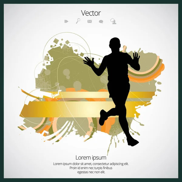 Marathon Runner Abstract Background Stock Vector Image by ©zeber2010 ...