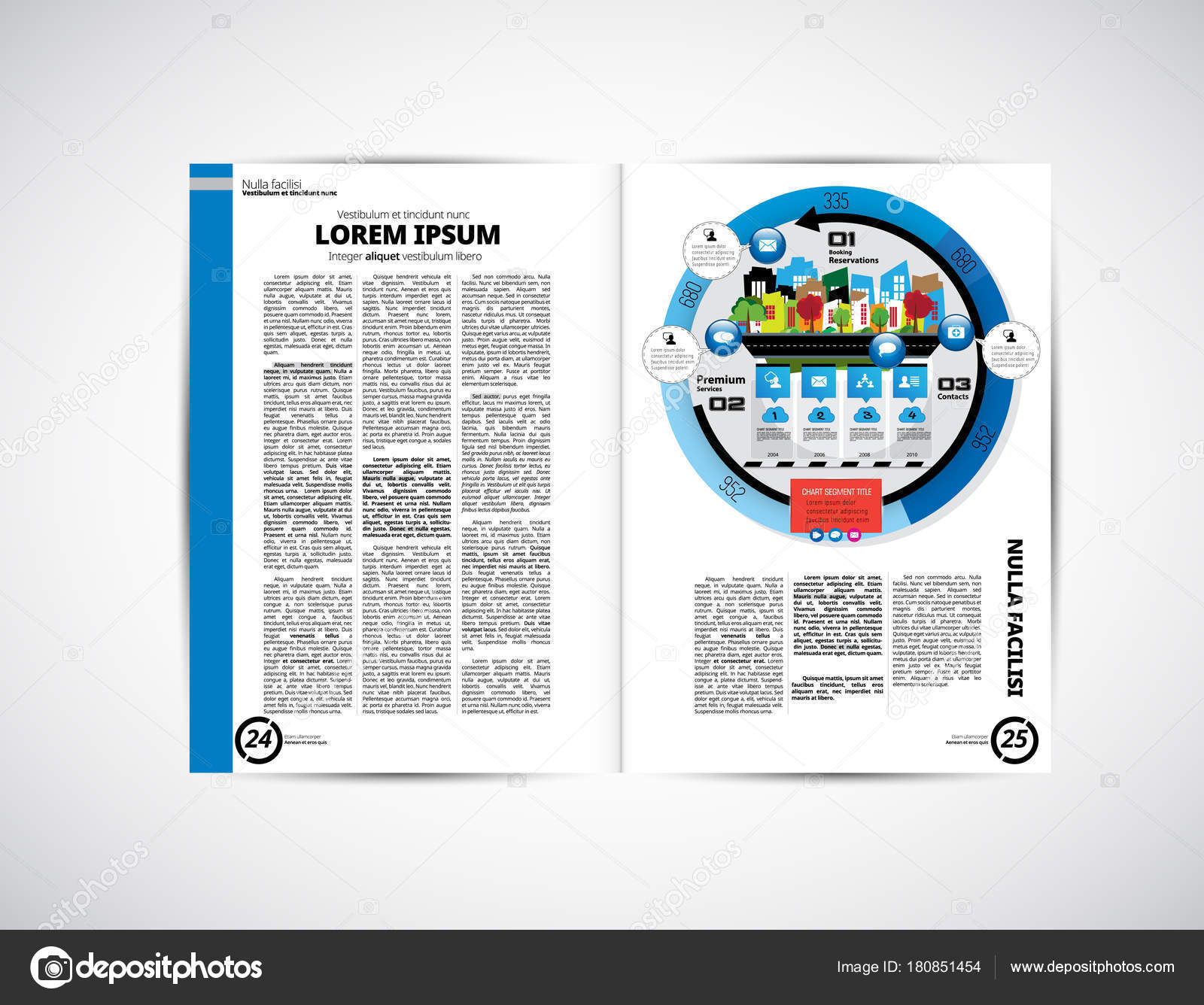 Business Magazine Layout Vector Illustration Stock Vector by ©zeber2010 ...