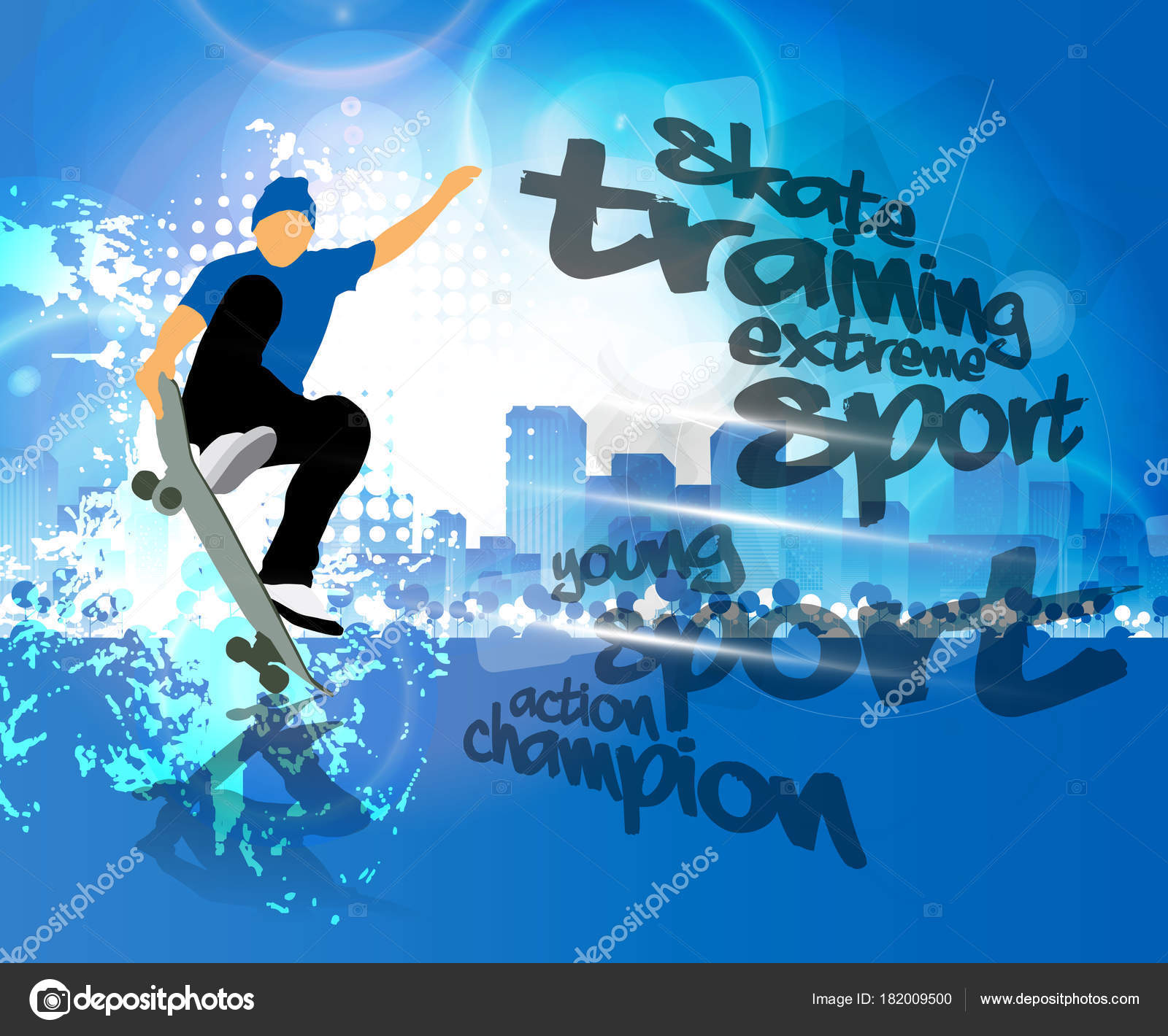 Extreme Jump Sport Background Stock Vector Image by ©zeber2010 #182009500