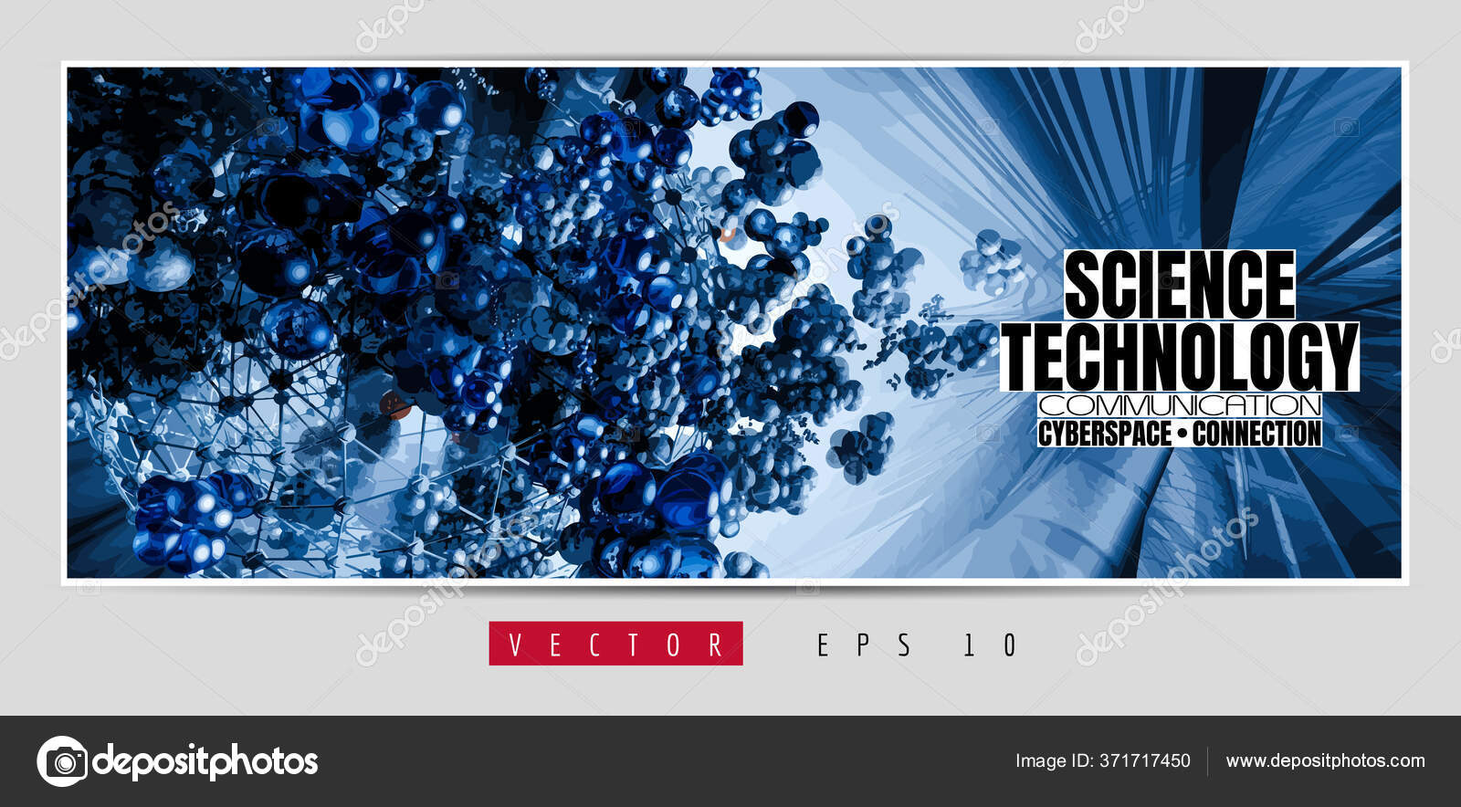 Vector Banner Background Abstract Technology Digital Tech Concept Ready ...