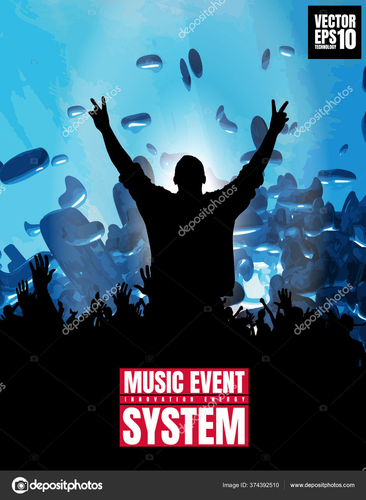Big Music Event Background Ready Poster Banner Stock Vector by ...