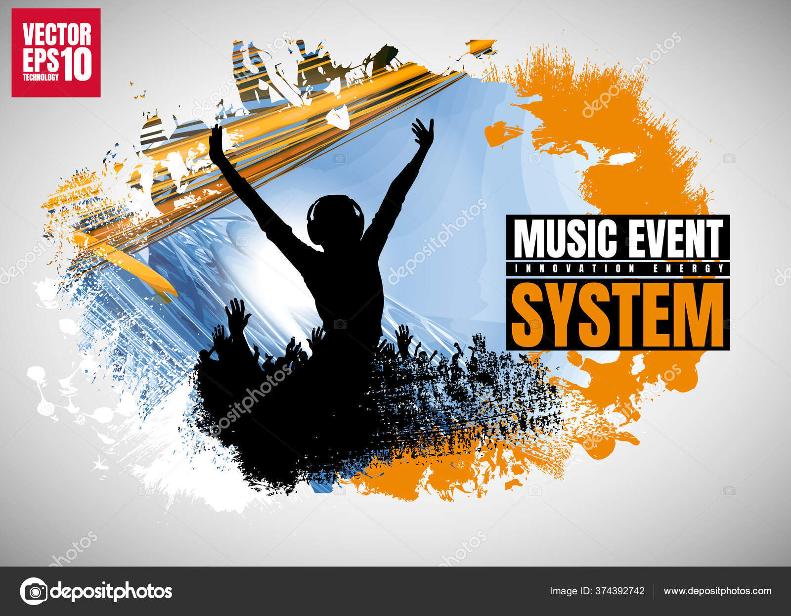 Big Music Event Background Ready Poster Banner Stock Vector by ...