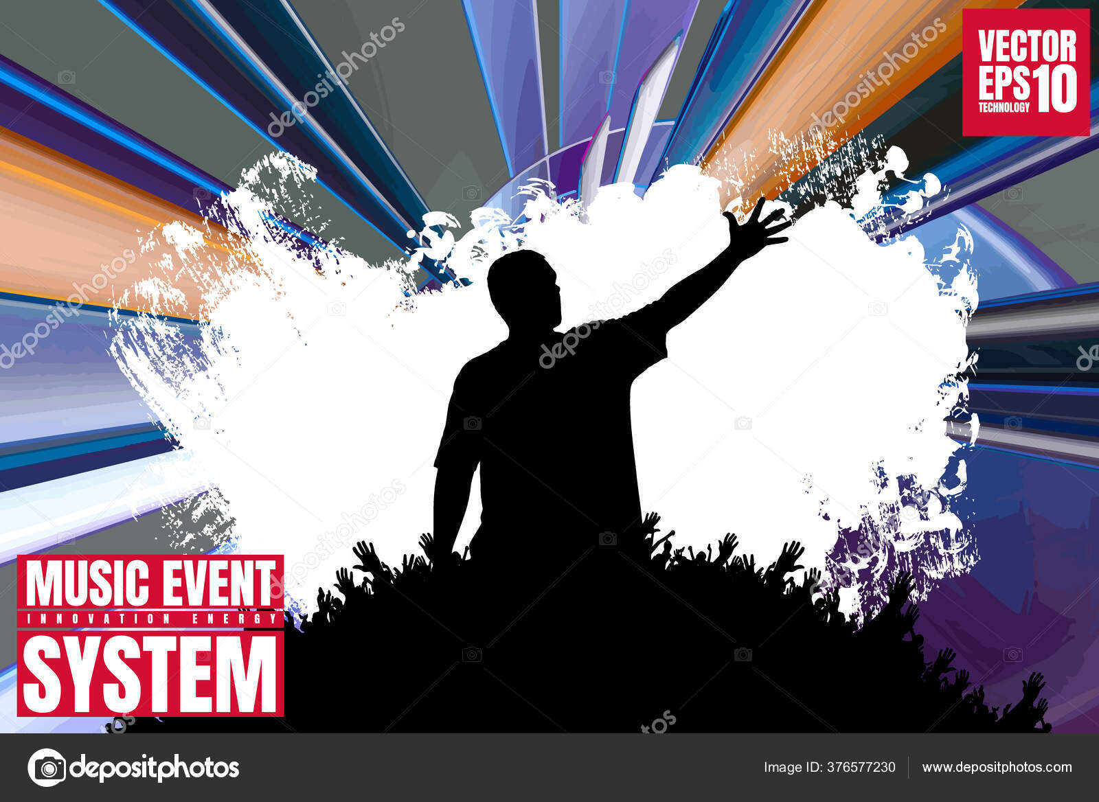 Big Music Event Background Ready Poster Banner Stock Vector by ...