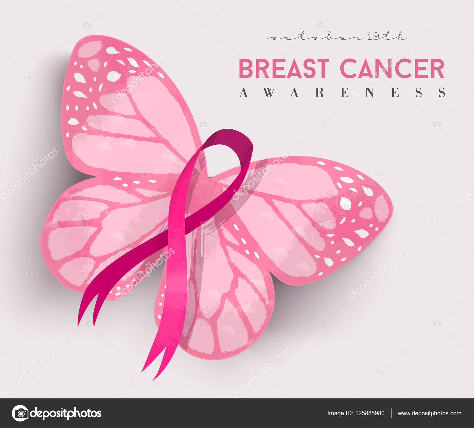 Breast Cancer Coloring Pages Butterfly
