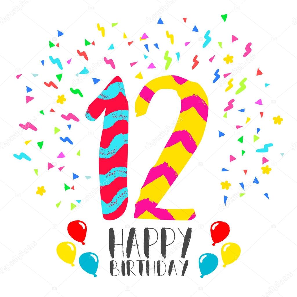 Imágenes: feliz cumpleaños 12 años | Feliz cumpleaños para la tarjeta ...