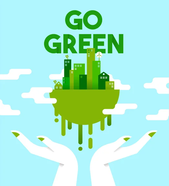 Go green city idea concept Stock Vector Image by ©cienpies #22942196