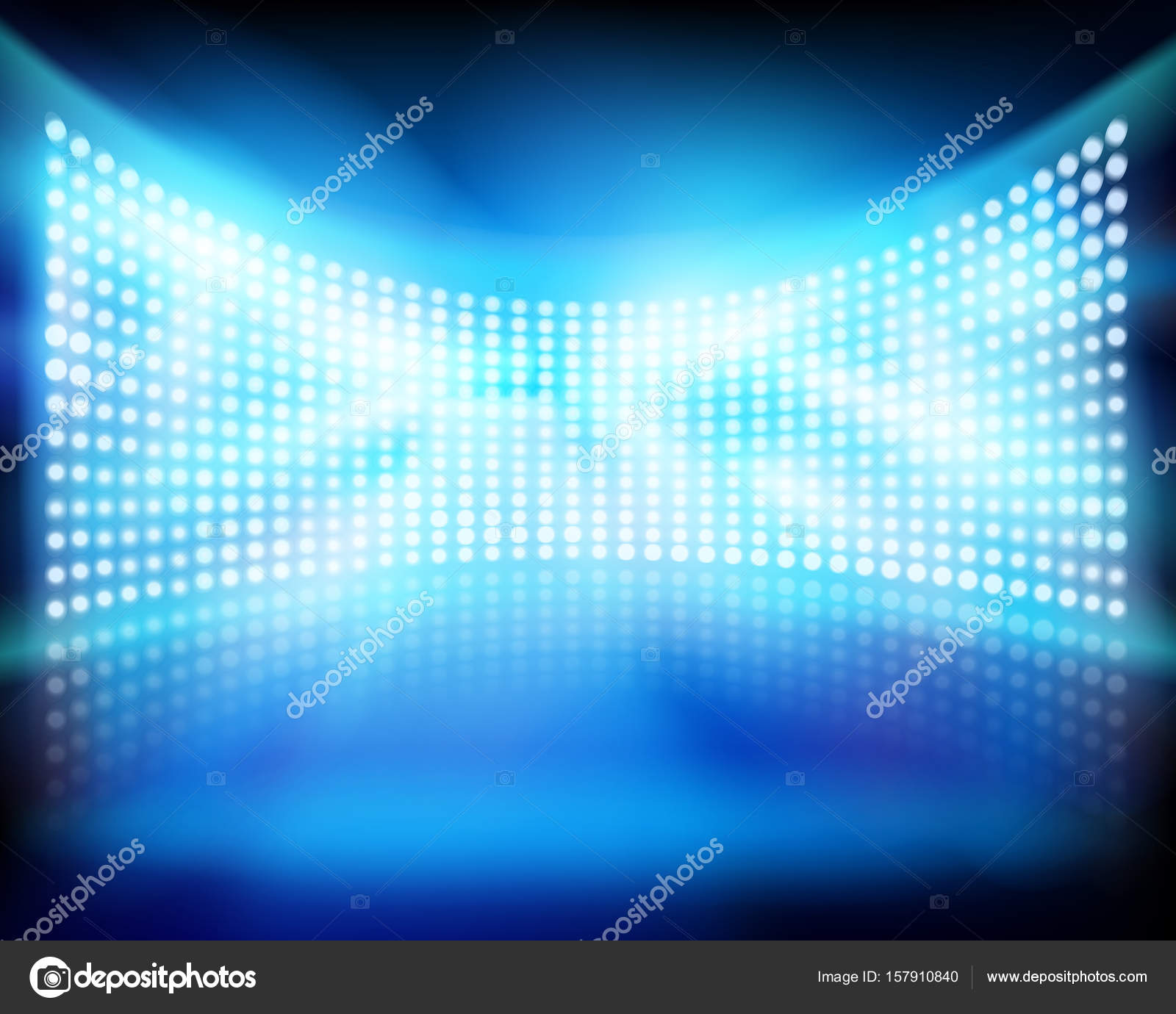 Projection on led screen. Vector illustration. — Stock Vector © silvae ...