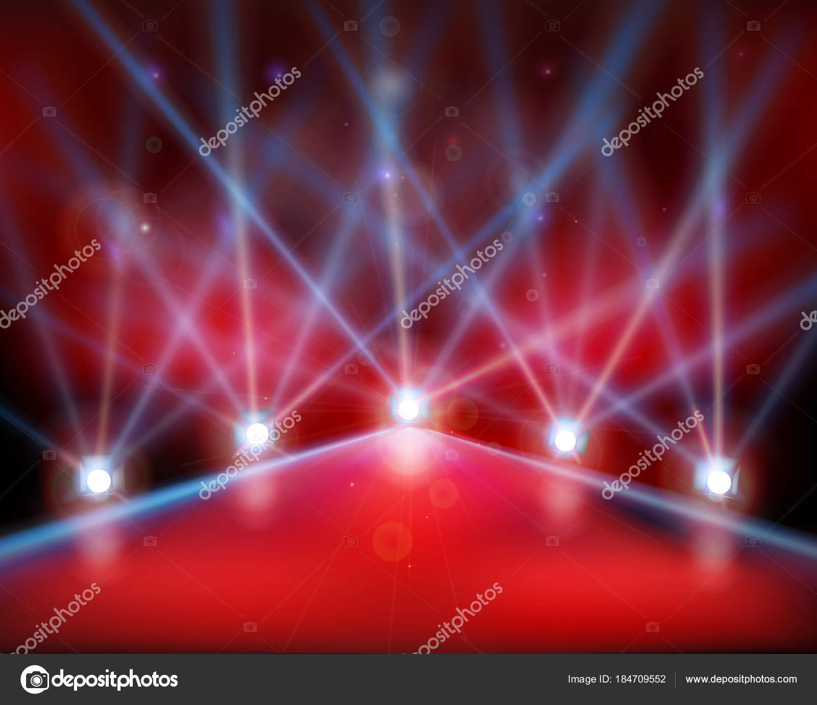 Runway show, laser lights. Vector illustration. Stock Vector Image by ...
