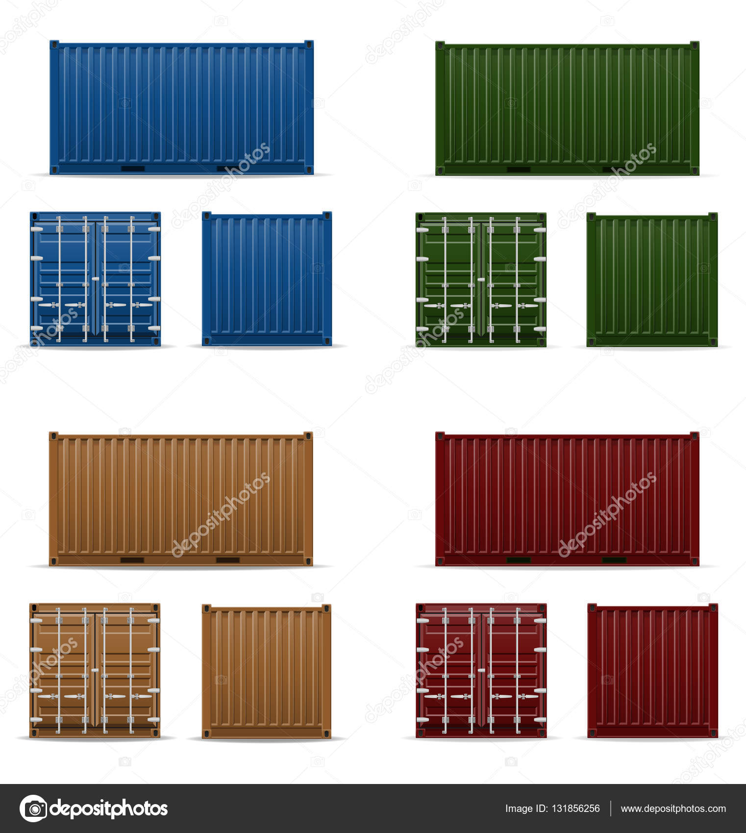 Cargo container vector illustration Stock Vector Image by ©kontur-vid ...