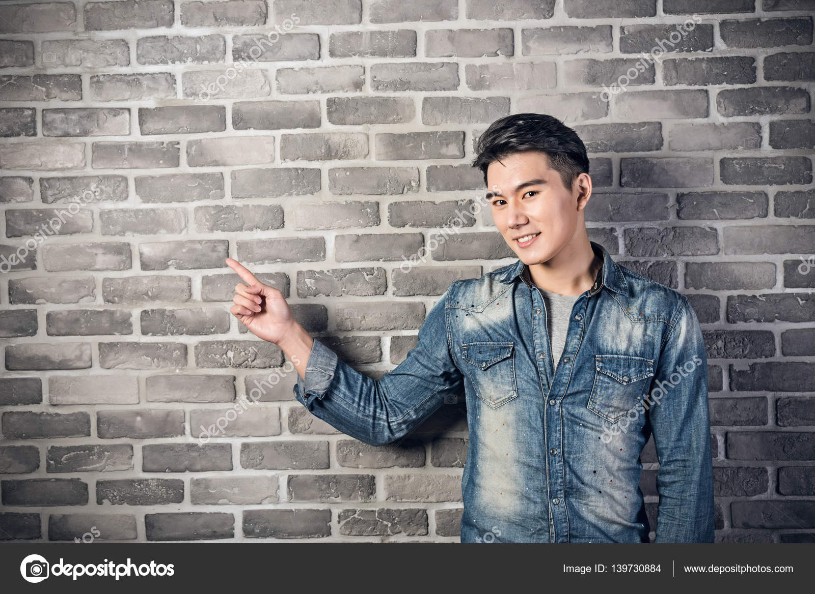 Man point at somewhere — Stock Photo © elwynn #139730884