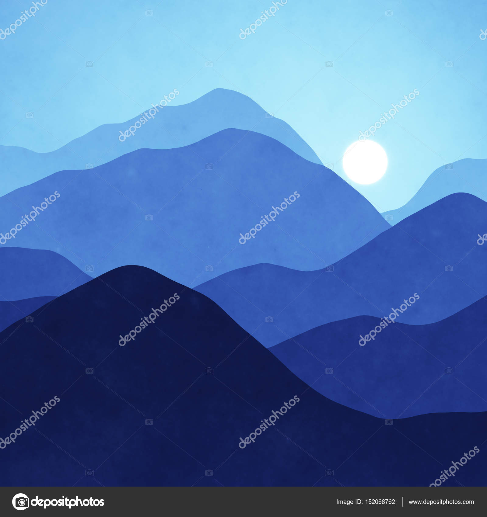 Abstract blue landscape Stock Photo by ©magann 152068762