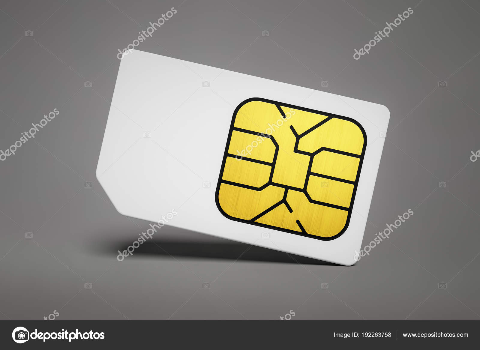Typical Sim Card Grey Background Stock Photo by ©magann 192263758