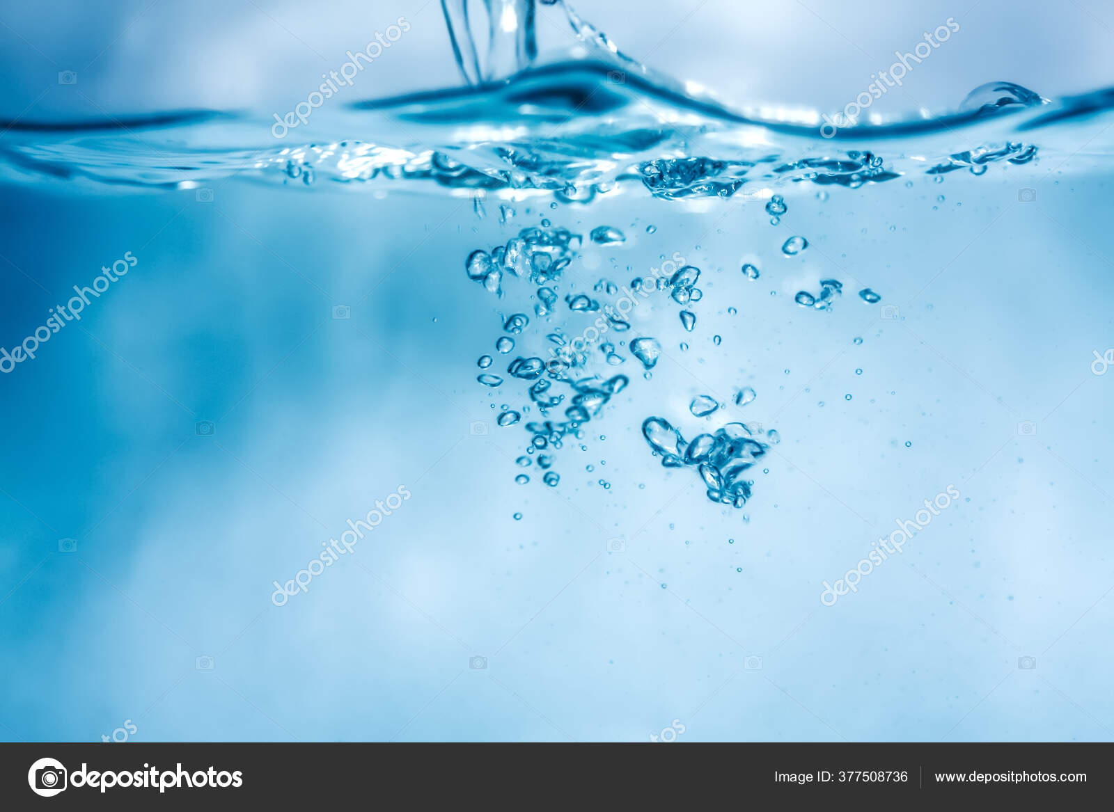 Image Nice Water Air Bubbles Background Stock Photo by ©magann 377508736