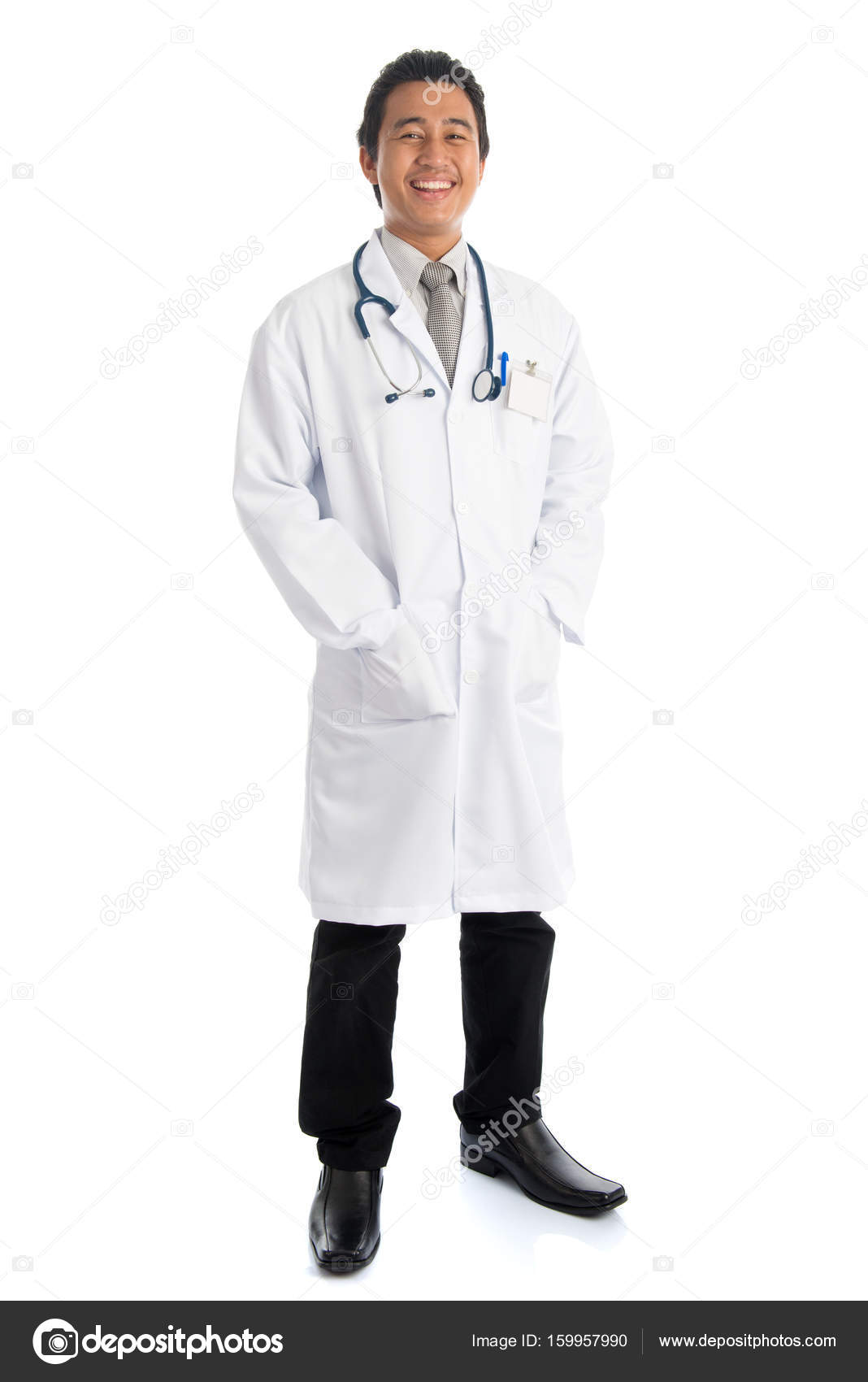 Full body medical doctor portrait Stock Photo by ©szefei 159957990