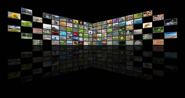 Multimedia Sphere News Concept Illustration Stock Photo by ©alexwhite ...