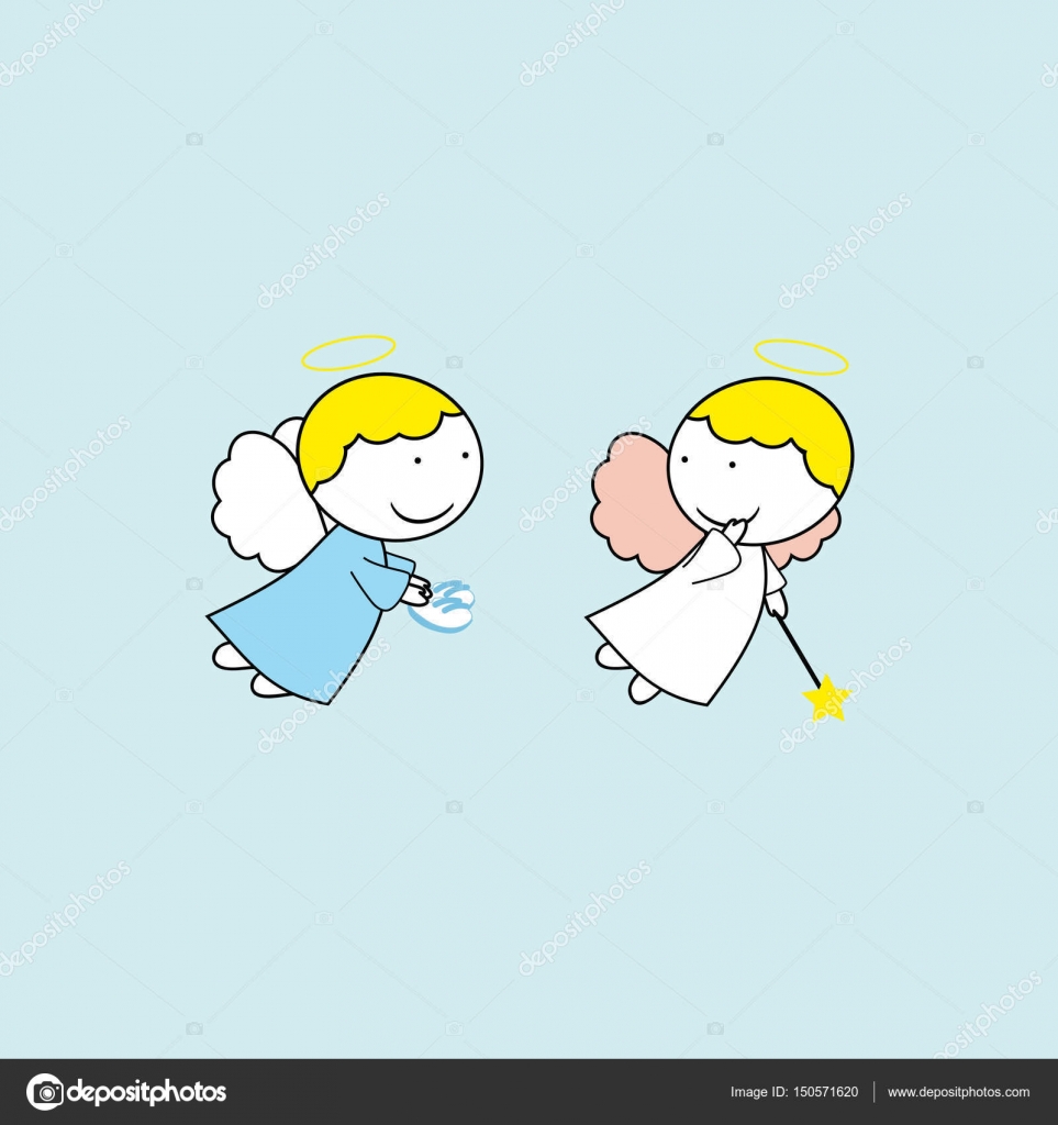 Small and sweet angels Stock Vector by ©justaa 150571620