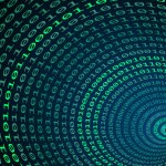 Binary Code Tunnel Vector Background Stock Vector by ©ngaga35 188495453