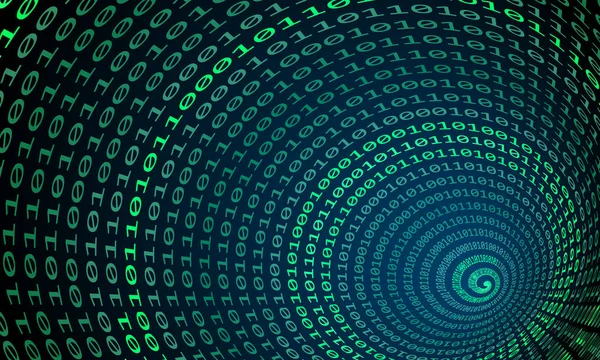 Binary Code Tunnel Vector Background Stock Vector Image by ©ngaga35 ...
