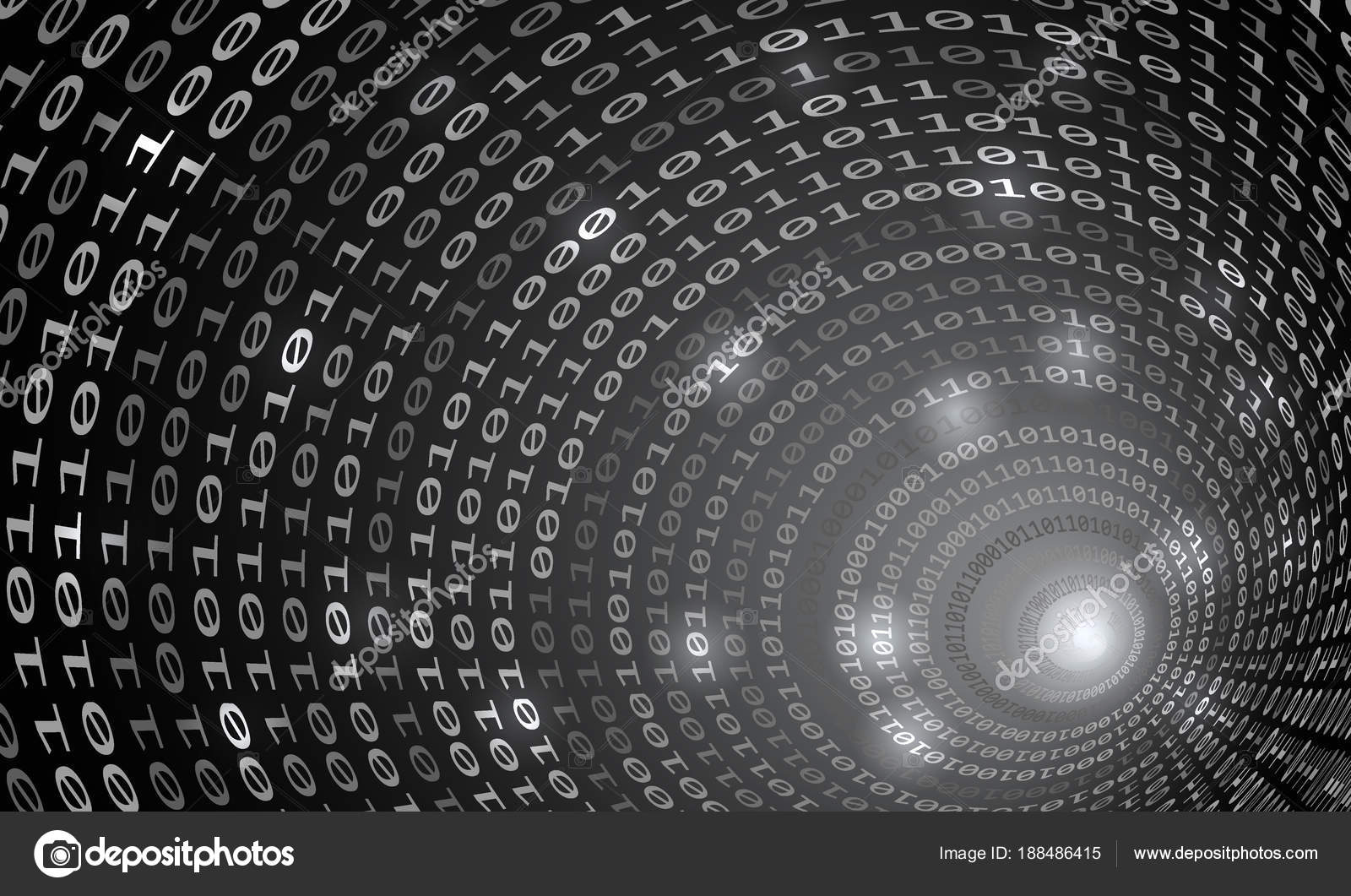 Binary Code Tunnel Vector Background Stock Vector Image by ©ngaga35 ...