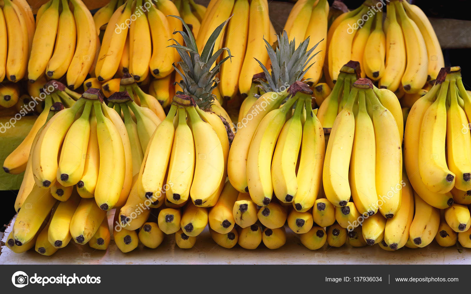 Bananas at Grocery Store Stock Photo by ©Baloncici 137936034