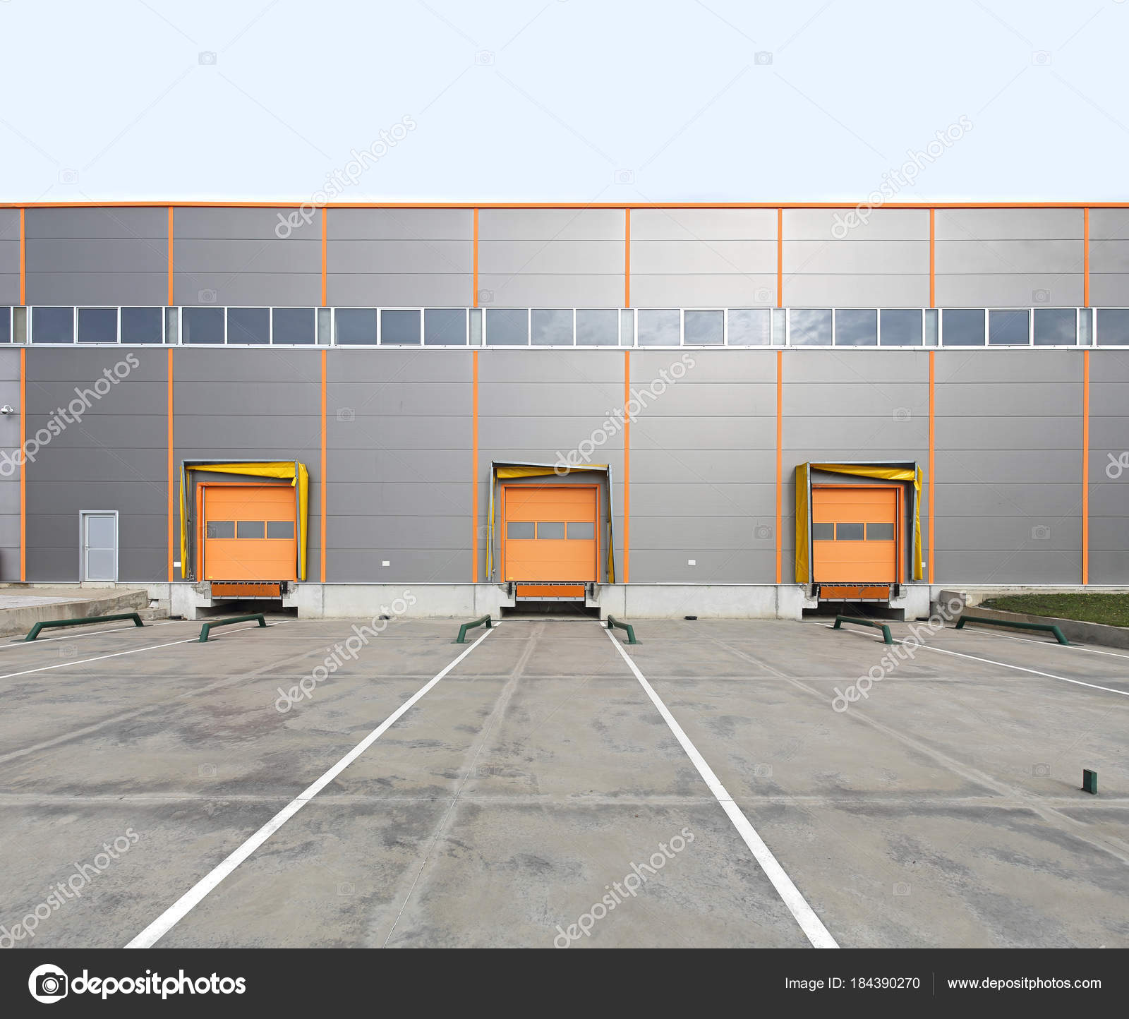 Warehouse Loading Doors Stock Photo by ©Baloncici 184390270
