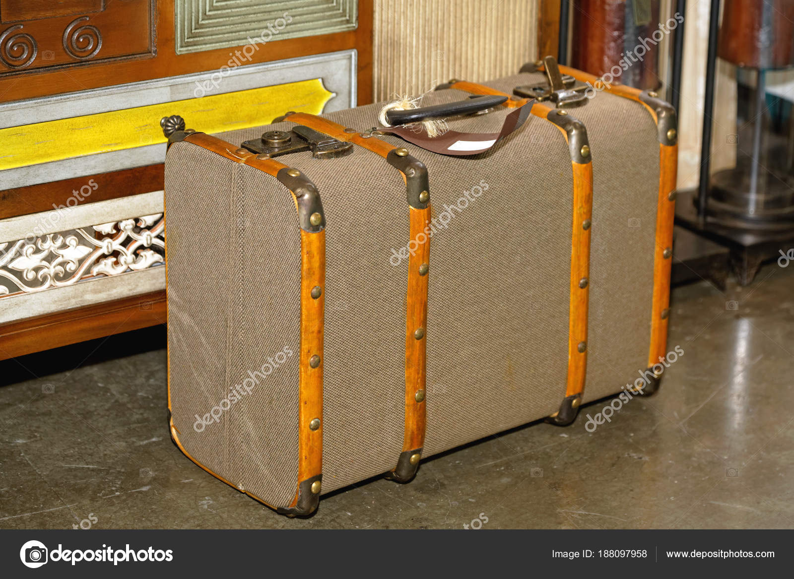 Retro Suitcase Luggage Stock Photo by ©Baloncici 188097958