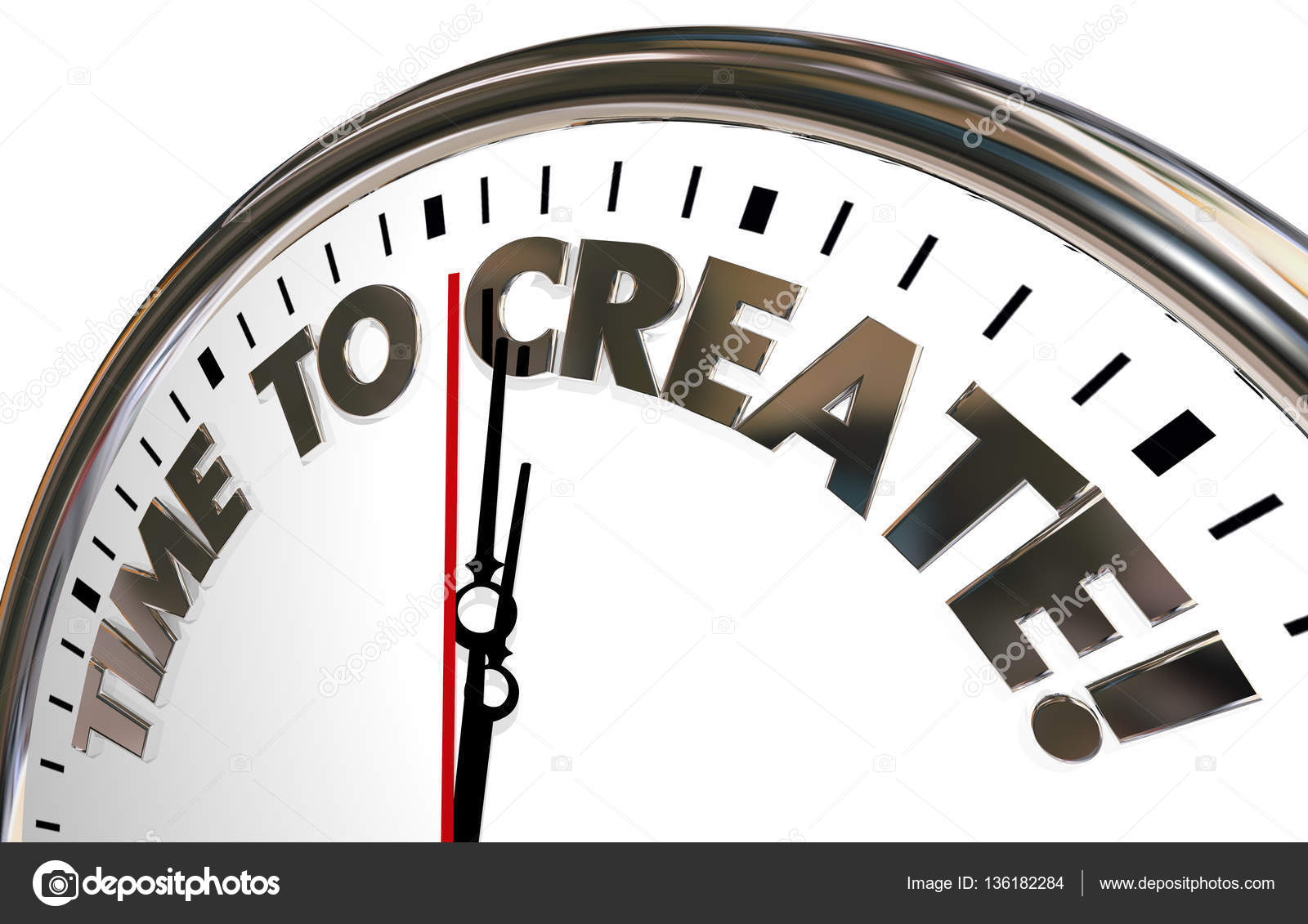 Time to Create Clock Words — Stock Photo © iqoncept #136182284