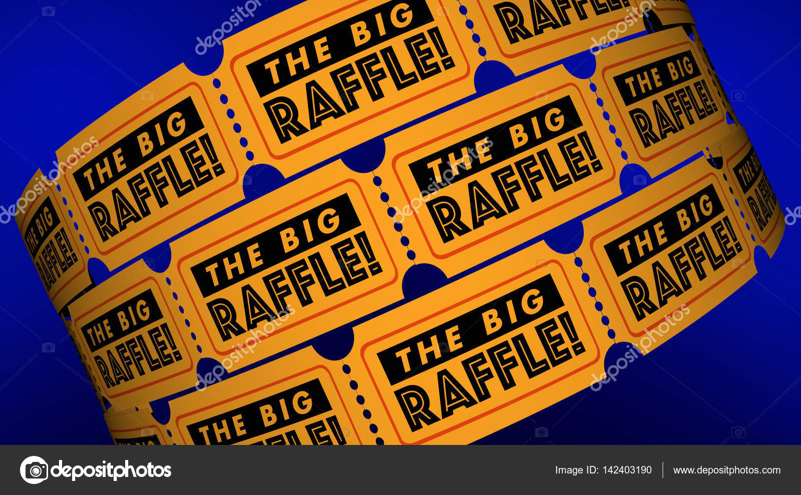 The Big Raffle Contest Win Prize Get Tickets ⬇ Stock Photo, Image by ...